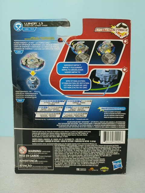 Hasbro E0956 Beyblade Burst Evolution Switch Strike Luinor L3 for sale ...