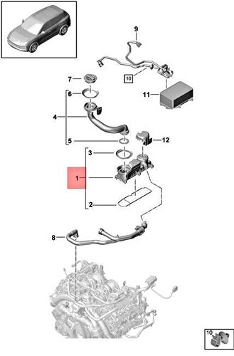 Genuine PORSCHE Cayenne Macan Panamera 95B Oil Separator PAB103495B | eBay