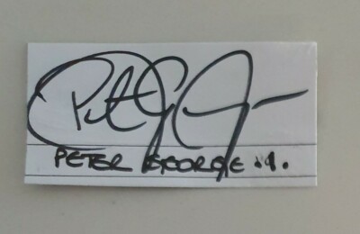 PETER GEORGE CRICKET SIGNED IN PERSON NEAT CUT ENGLAND AUSTRALIA | eBay