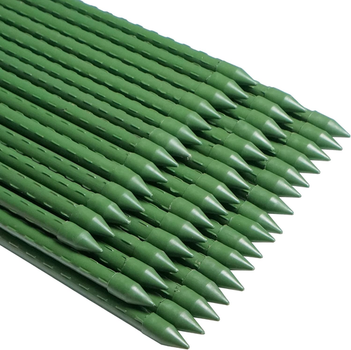 Garden Stakes 57 Inch 4.8Ft 30PACK, Sturdy Plant Metal Sticks Support ...