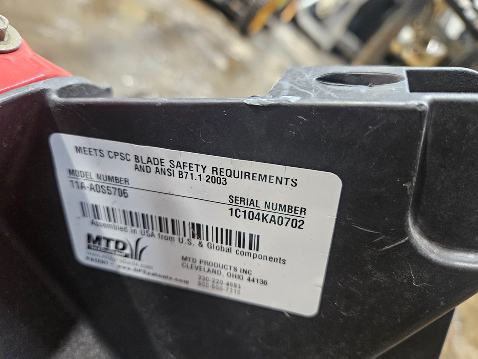 MTD MODEL 11AA0S5706 Push Mower Not Working for Parts | eBay