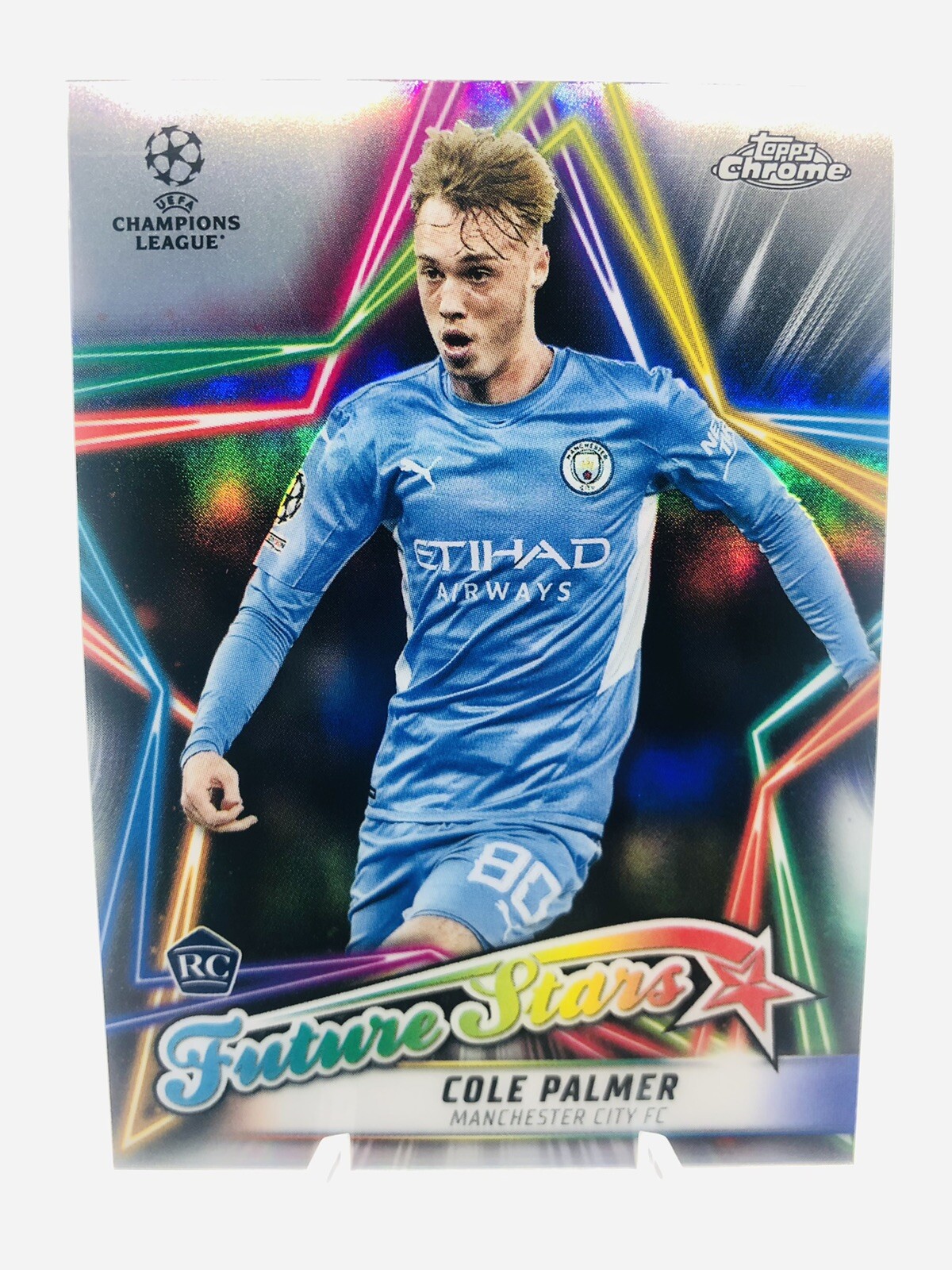 2021-22 Topps Chrome UEFA Champions League Future Stars Cole Palmer RC ...