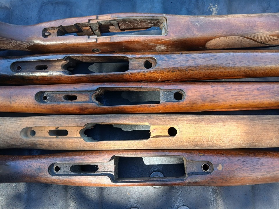 5x Ww1 Ww2 Rifle stocks, P14 Enfield, M38 & M96 Mauser, VZ24 ...