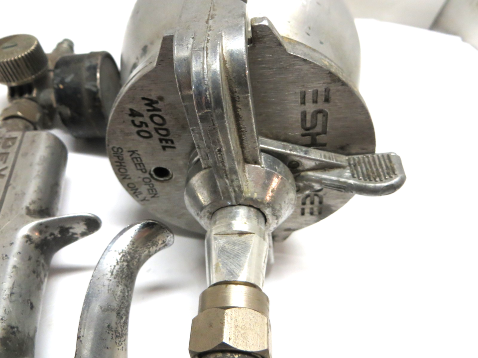 Vintage DeVilbiss JGA-502 Metal Air Spray Paint Gun w/Canister for ...