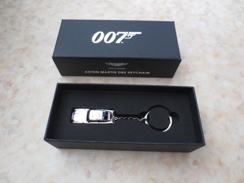Aston Martin DB5 Keychain, 007 James Bond Car, Silver, New, British | eBay