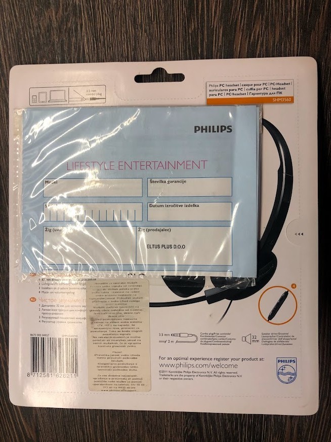 Philips PC Headset SHM3560/97 | eBay