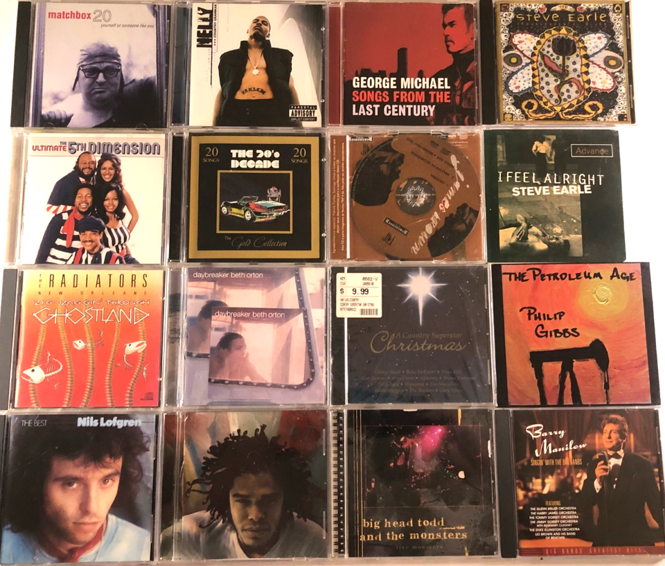 CD's Pick Choose your own-LOT #18P-Country, Rock, Rap, R&B-Combined S/H ...
