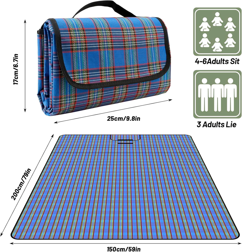 Coperta Da Picnic Con Retro Impermeabile 150 X 200 Cm Coperta Da ...