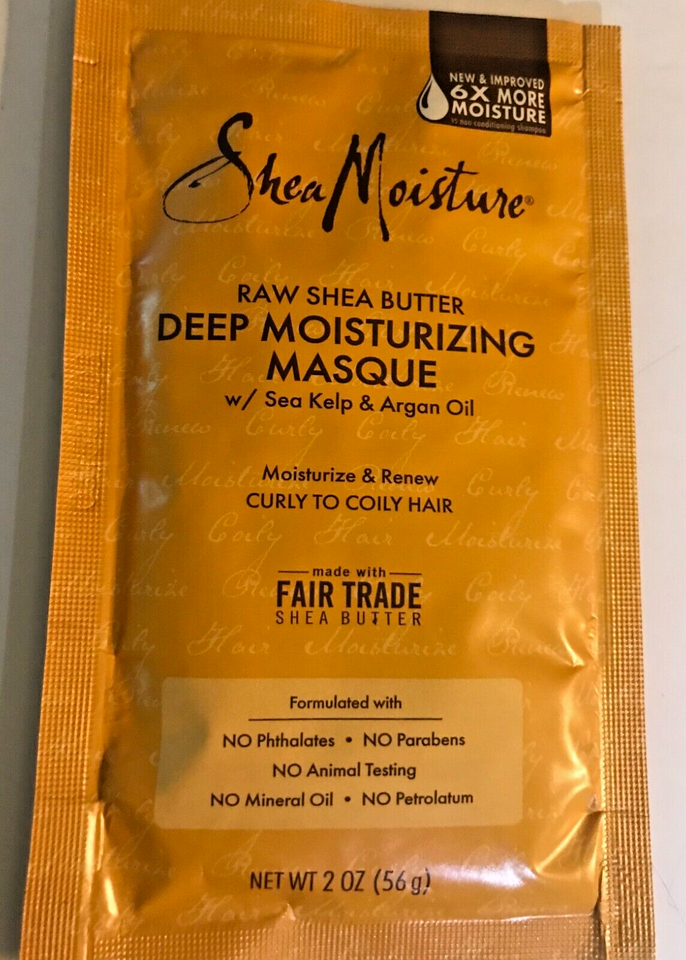 10 ct. Shea Moisture RAW SHEA BUTTER DEEP MOISTURIZING HAIR MASQUE 2 oz ...