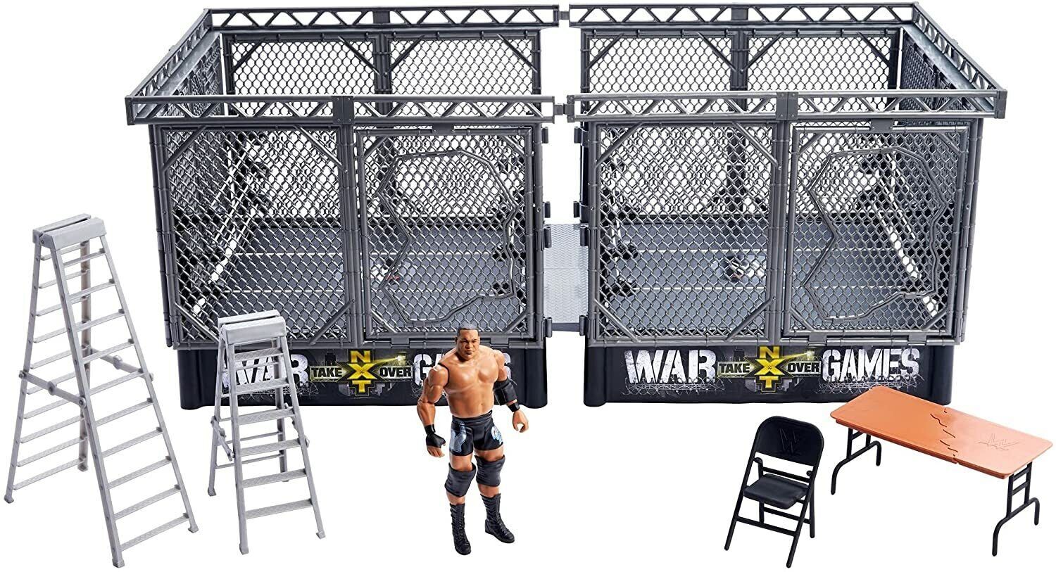 WWE War Games Playset Double Steel Cage Rings Survivor NXT Takeover ...