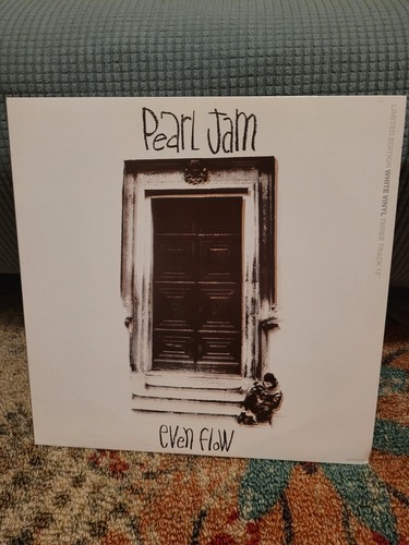 Pearl Jam Even Flow 12" single White Vinyl UK 1992 Epic Ex/Ex condition ...