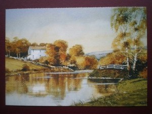 POSTCARD A8 YORKSHIRE ROTHERHAM - ULLEY COUNTRY PARK - PAINTING BY JOHN ...