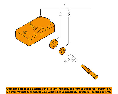 MAZDA OEM 06-12 3-Tire Pressure Sensor BBM237140B | eBay