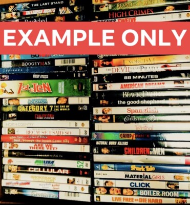 Lot of 50 Used DVD Movies -Bulk DVDs - Used DVDs Wholesale Lot ⭐️With ...