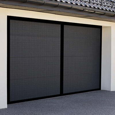 10x7FT Garage Door Screen Magnetic Single Heavy Duty Mosquito Insects ...