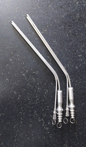 Suction Irrigation Tube with Channel Stainless Steel ENT 2 pc | eBay
