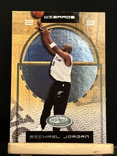 🐐Michael Jordan 2001-02 NBA Hoops Hot Prospects #17 HOF Chicago Bulls ...