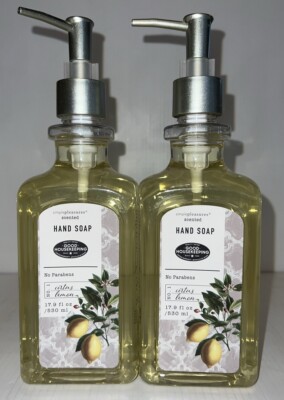 2 Bottles Simple Pleasures ~ Lemon Citrus Hand Soap 17.9 fl oz (530 ml ...