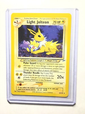 LIGHT JOLTEON - 48/105 - Neo Destiny - Uncommon - Pokemon Card - NM | eBay