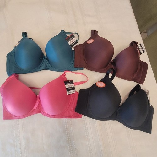 Lot Of 4 Brand New Bras 38C Angelique Lined Underwire Pink, Black ...