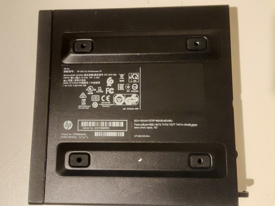 HP 260 G2 Mini PC Intel Core i5-6200, 2.5GHz, 8GB RAM , 500GB HDD Win ...