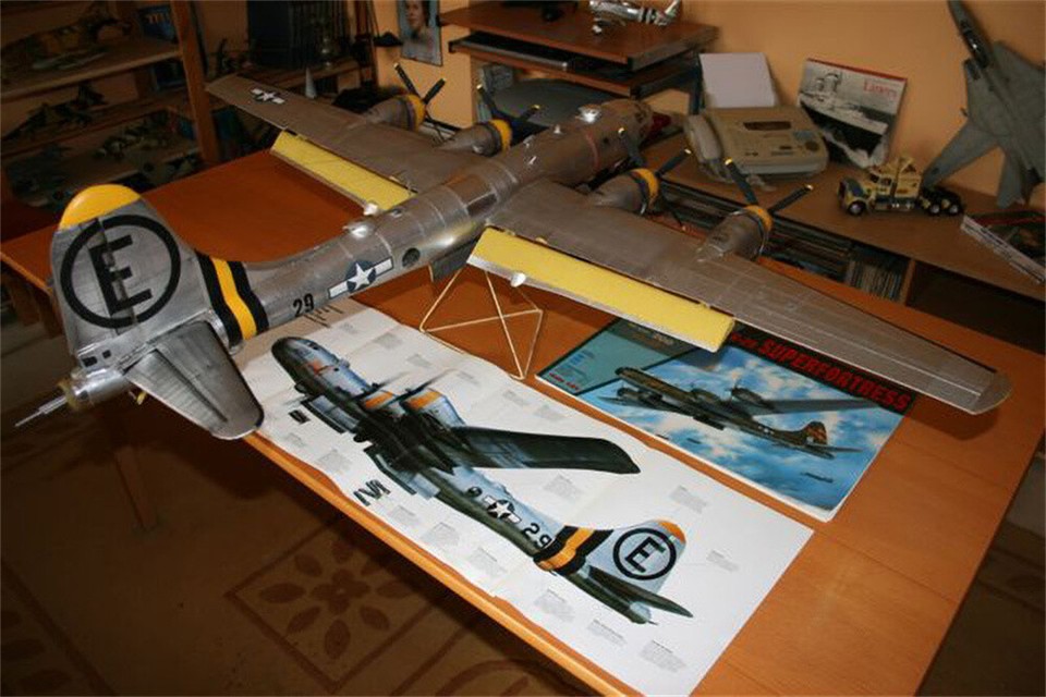 1/47 Boeing B-29 SuperFortress Bomber Paper Military Aircraft Airplane ...