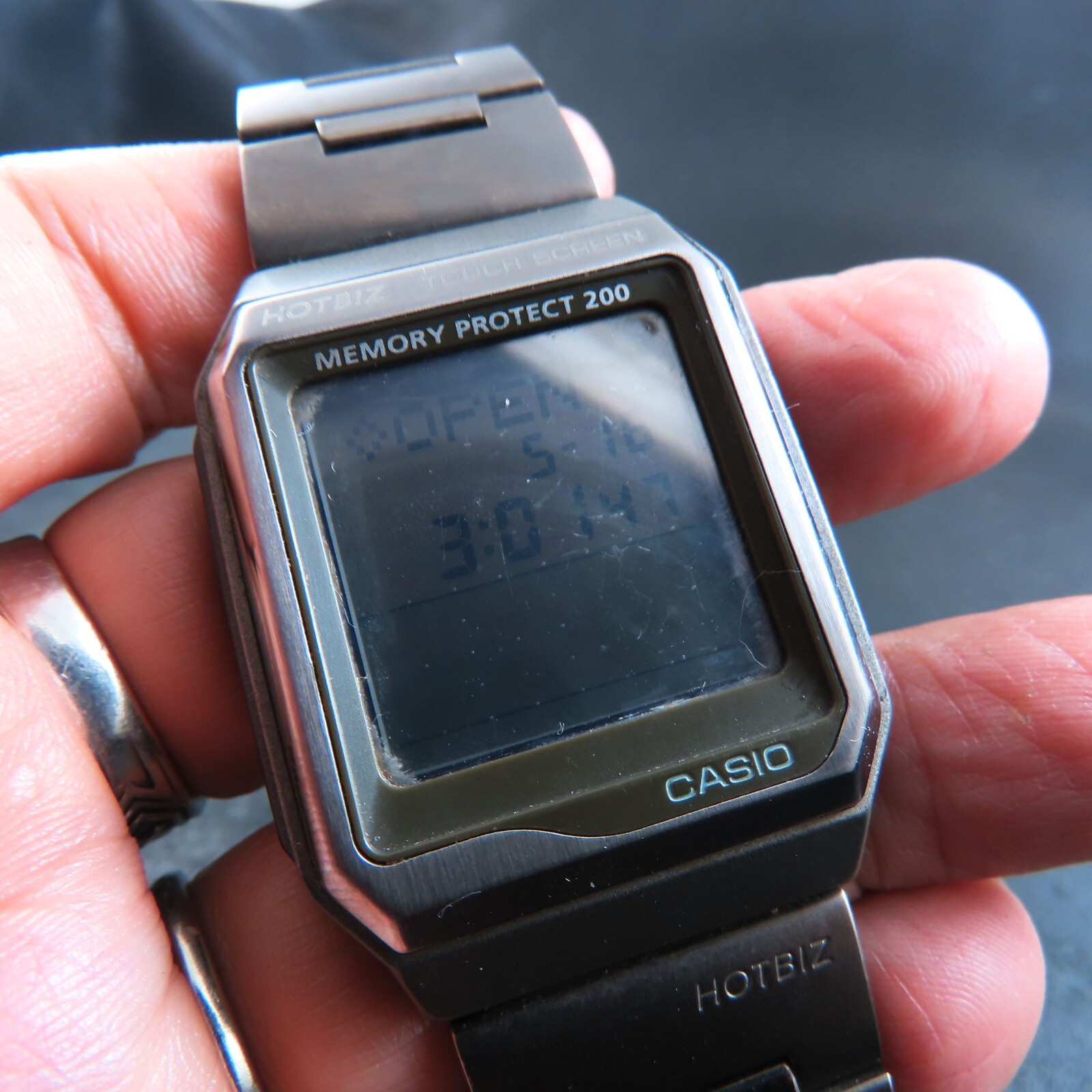 VBB-2100 Casio Touch Screen Hotbiz Quartz Men Watch (Need Repair)(Work ...