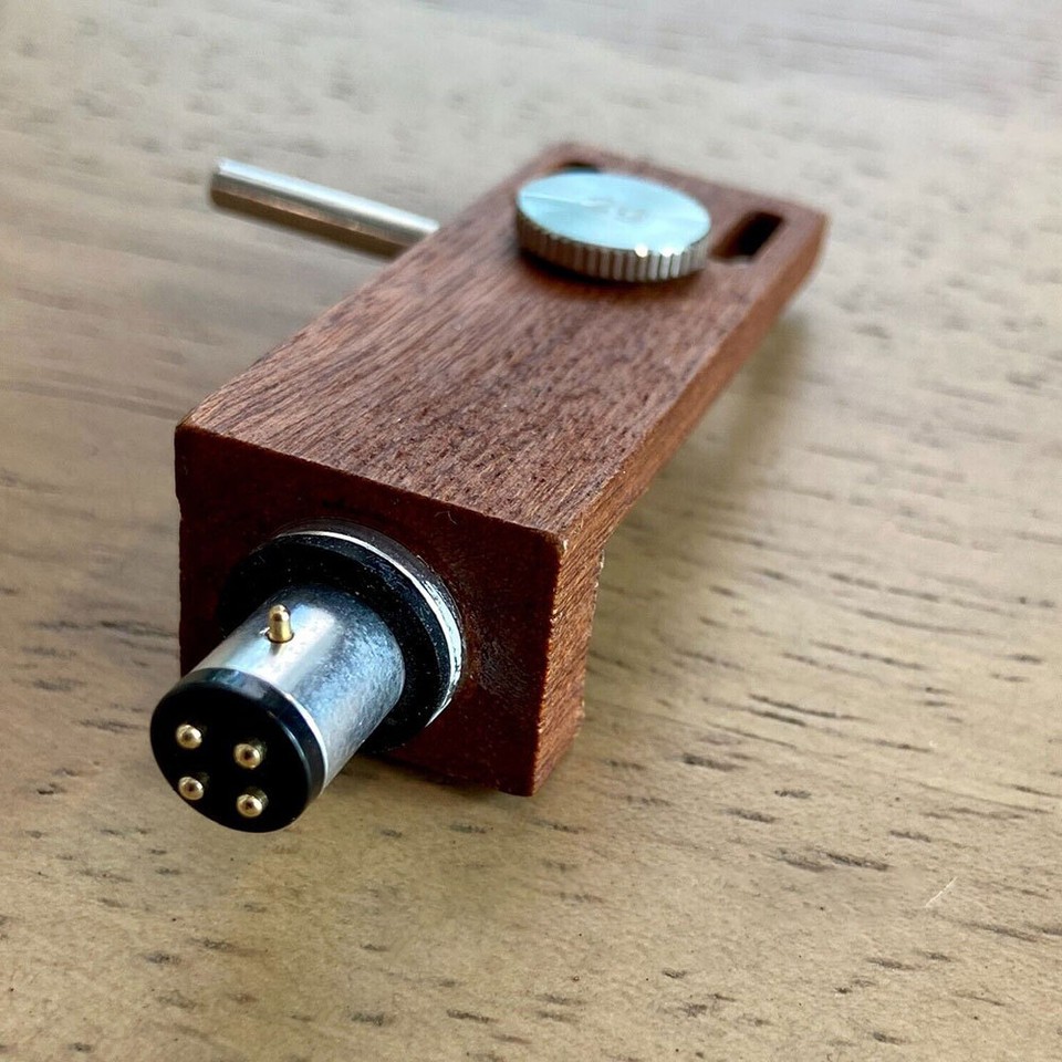 For Universal Sapele Wood Cartridge Turntable Headshell w/ OFC Lead ...