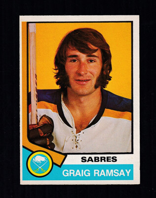 1974-75 CRAIG RAMSAY #305 EX-MT OPC Buffalo Sabres Star & NHL Coach ...