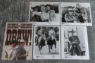 DRAW kirk douglas james coburn rare photos presse western + synopsis ...