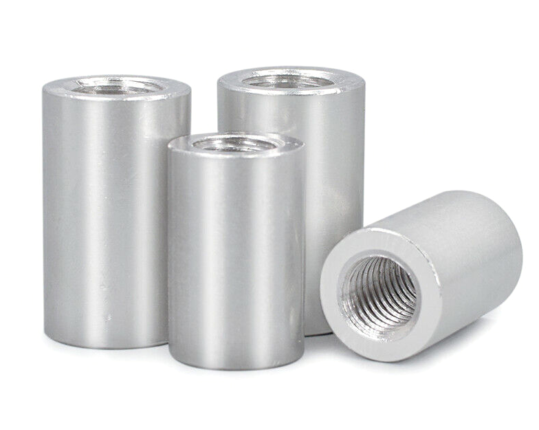 304 Stainless Steel Long Round Connector Nut Full Thread Sleeve Rod Bar ...