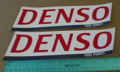Denso Fuel Pumps Nascar contingency Auto Drag Racing decal stickers New ...