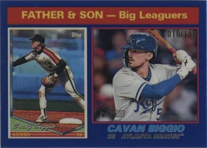 2025 Topps Heritage - Father & Son - Big Leaguers Craig Biggio, Cavan ...
