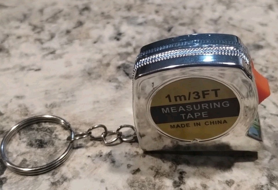 25 Mini Measuring Tape Small Tape Measure Keychains Retractable 3 Ft ...