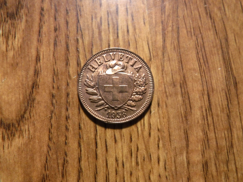 SWITZERLAND 2 RAPPEN 1938 COIN (701) | eBay