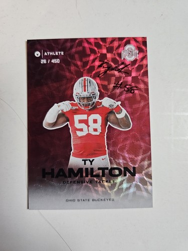 2023 Onit Athlete Ty Hamilton Autograph Auto #26/450 Ohio State ...