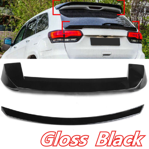 For 2013-2021 Jeep Grand Cherokee R Style Rear Roof Spoiler+Mid Wing ...