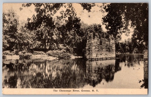 Postcard The Chenango River Greene New York B16 | eBay
