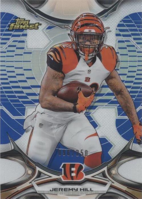 2015 Topps Finest - Jeremy Hill #40 Blue Refractor /250 for sale online ...
