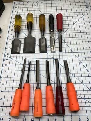 11pc Wood Chisel lot - Power Craft, Stanley, Buck Bros., Unbranded 1 ...