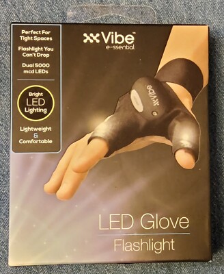 NEW Vibe E-ssential LED Glove Flashlight Dual 5000 mcd LEDS | eBay