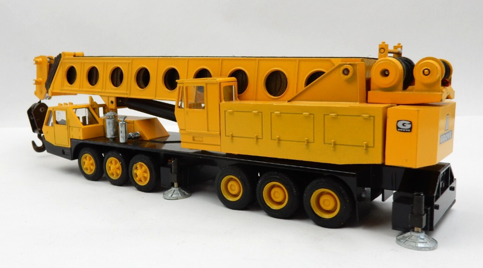 VINTAGE GROVE TM1275 MOBILE CONSTRUCTION CRANE ~ 1/55 SCALE DIECAST ...