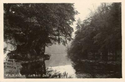 REAL PHOTO POSTCARD OF LATHKILL DALE, DERBYSHIRE BY SCRIVENS #253-10 ...