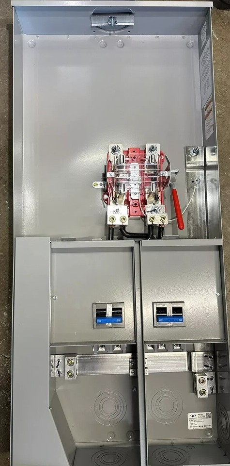 Milbank - 400/320 amp meter/combo, U6585-X-2/200-5T9 , with 2-200 a ...