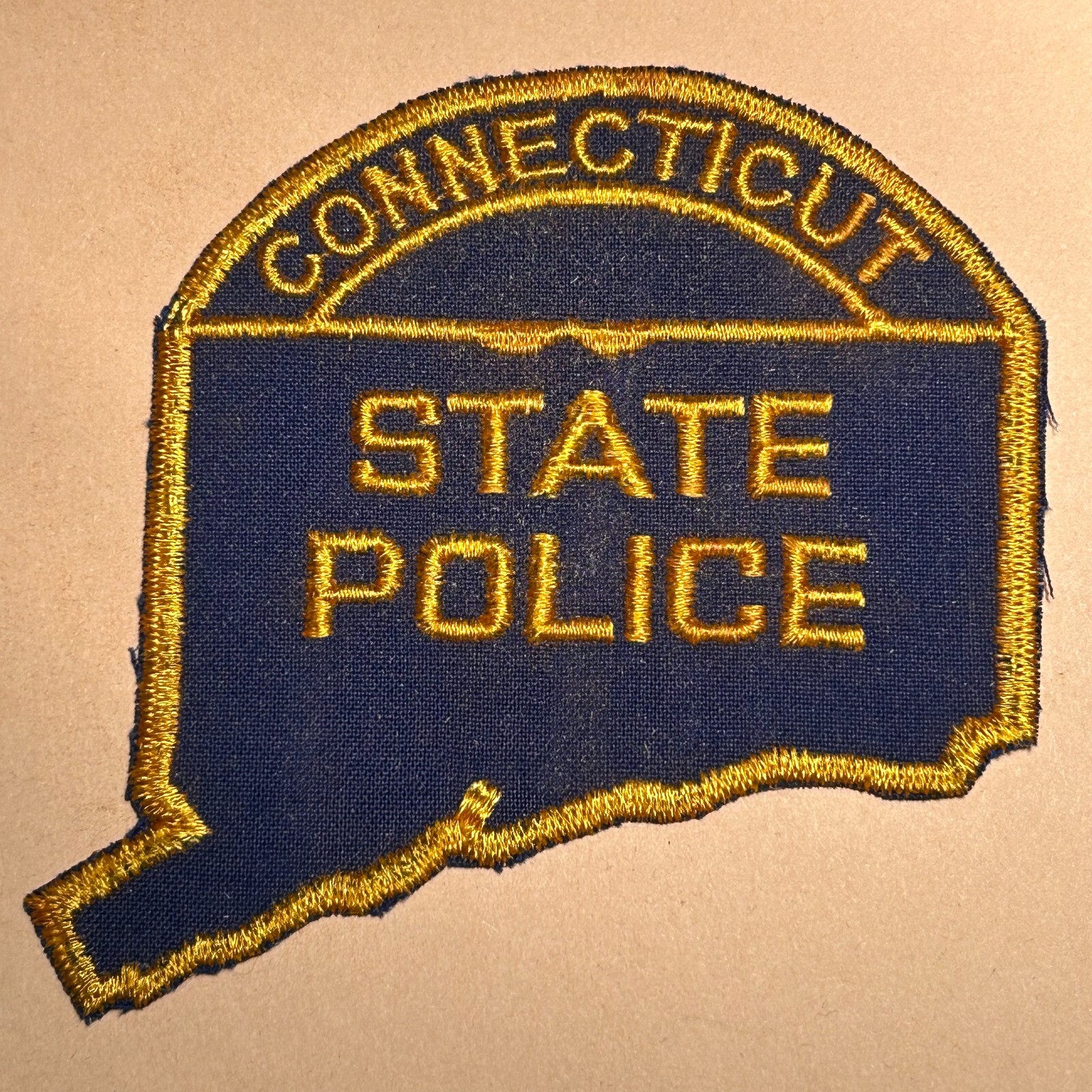 Vintage Original CONNECTICUT STATE POLICE Embroidered Patch, 4 1/4" X 4 ...