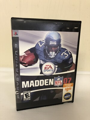 Blockbuster Ex Rental Prop Playstation 3 Game Madden 07 PreViewed ...