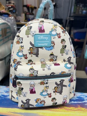 Loungefly MiniBackpack Disney Pets Love AOP Chibi Characters Mini ...