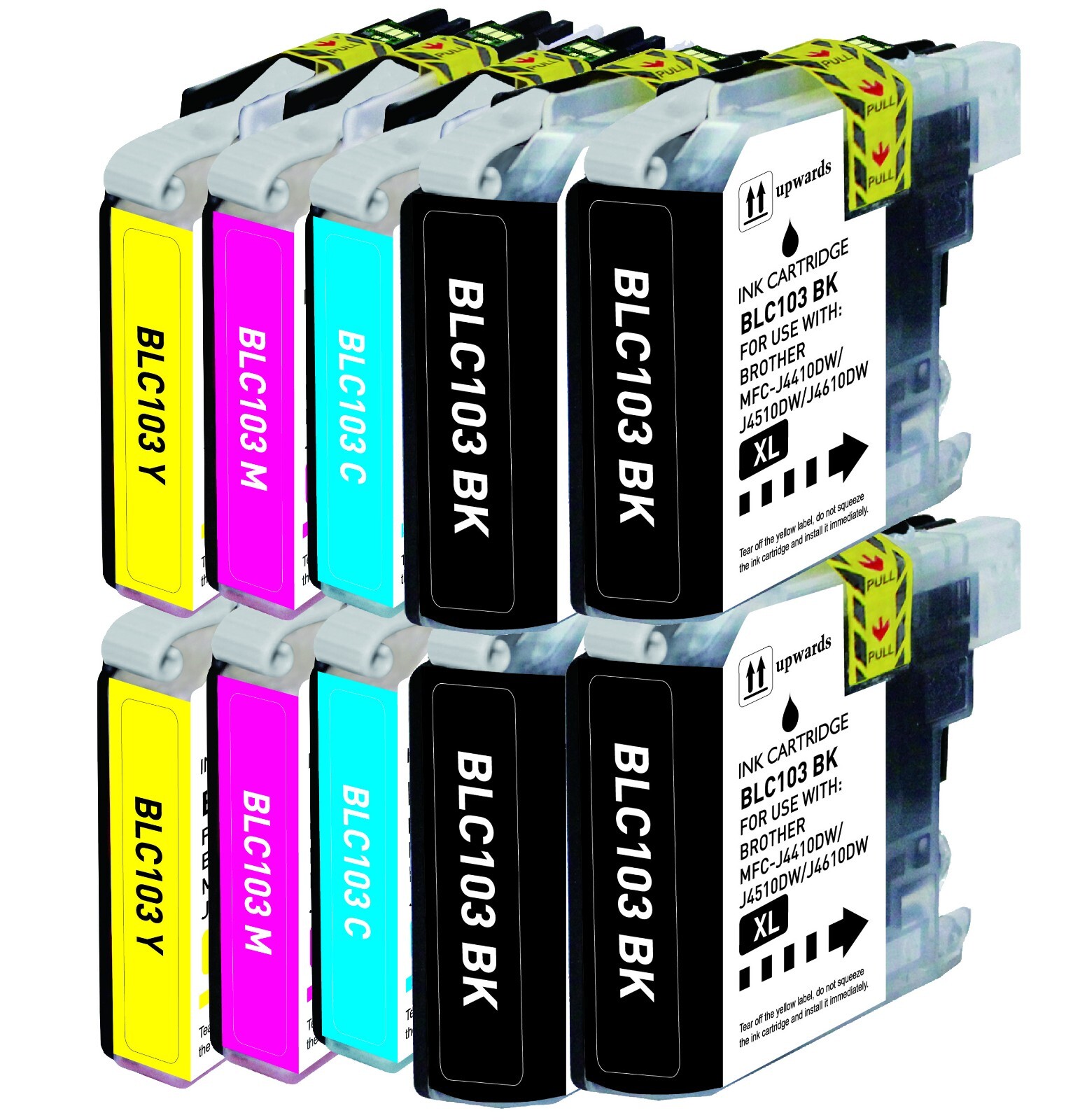 10P Printer Ink Compatible with Brother LC103XL MFC-J470DW MFC-J870DW ...