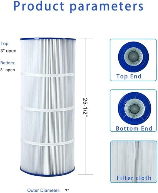 Zkaybb Pool Filter Compatible w Hayward C4030, C4020, C4025,Unicel C ...