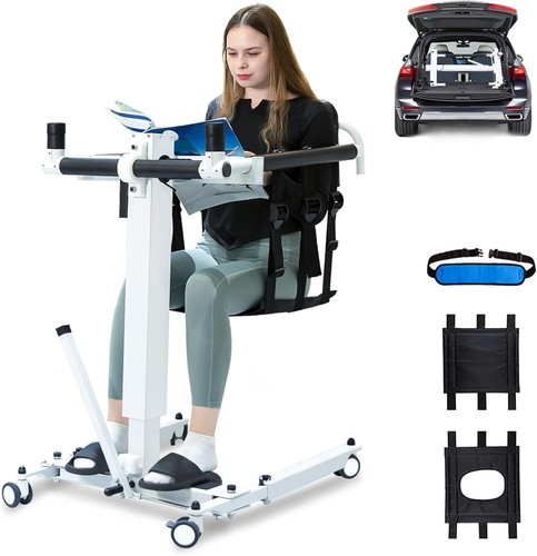 Electric Patient Lift Transfer Chair for Home Car Bedside Commode for ...